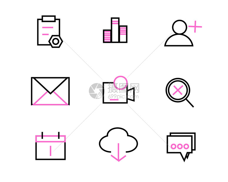 彩色商务图标矢量SVG图标元素套图插画图片下载-正版图片402399434-摄图网