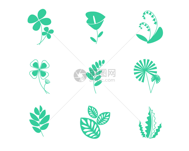 绿色矢量图标SVG图标元素套图插画图片下载-正版图片402399476-摄图网