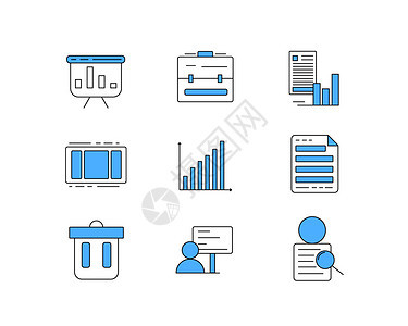 彩色ICON图标办公SVG图标元素套图插画图片下载-正版图片402400501-摄图网