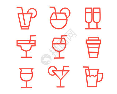 彩色酒水饮料图标矢量SVG图标元素套图3插画图片下载-正版图片402400597-摄图网