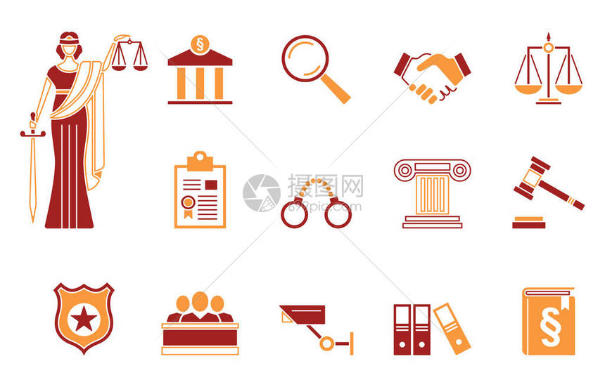 法律和秩序图标图标插画图片下载-正版图片402413773-摄图网
