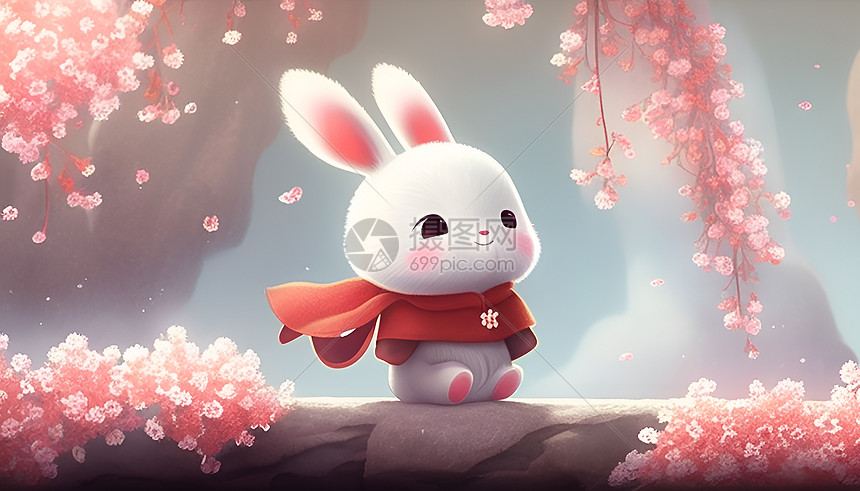 可爱小兔子插画图片下载-正版图片402433619-摄图网
