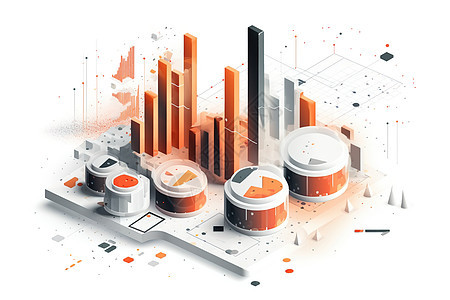 柱状数据分析图插画图片下载-正版图片402439376-摄图网