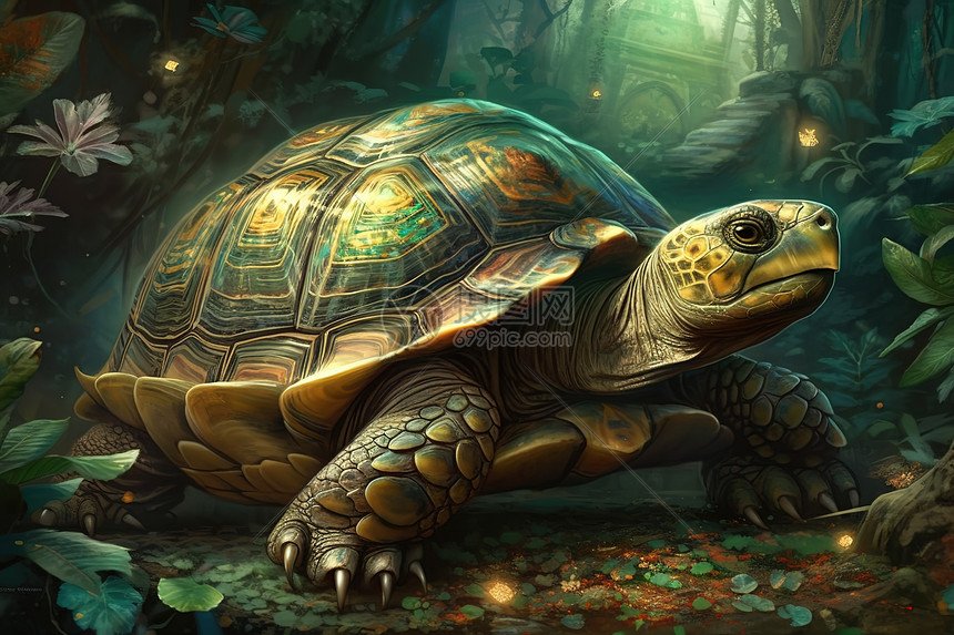 乌龟插画图片下载-正版图片402441173-摄图网