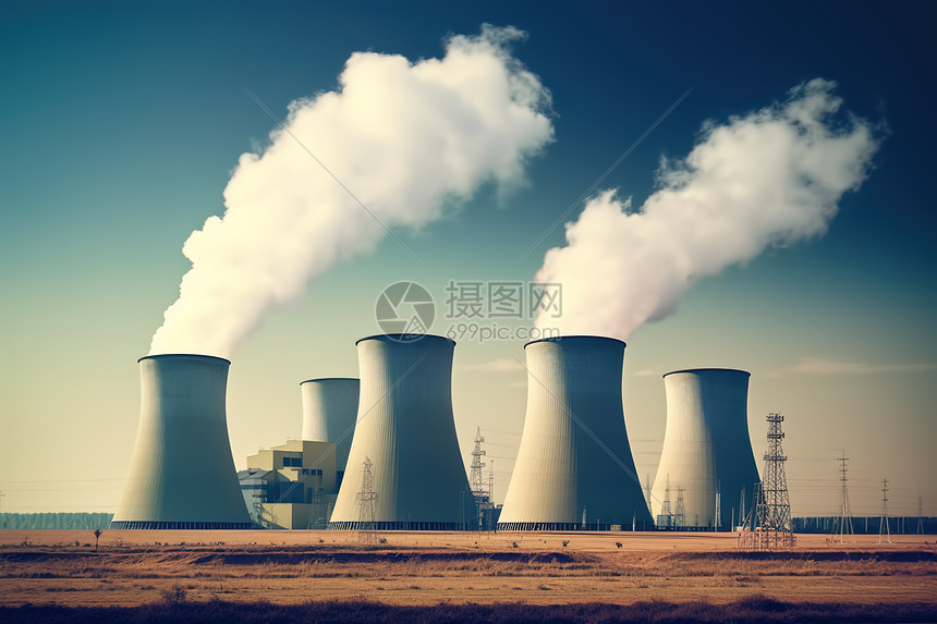 工厂大烟囱插画图片下载-正版图片402451279-摄图网