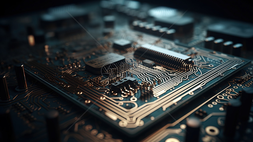 崭新立体CPU的特写视图图片素材-正版创意图片402454962-摄图网