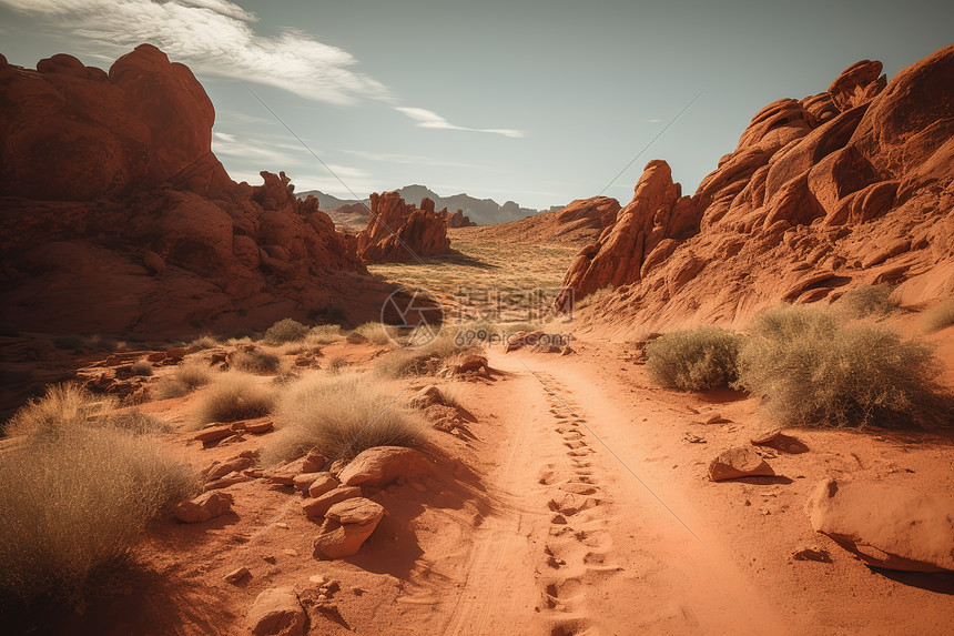 戈壁滩插画图片下载-正版图片402455308-摄图网