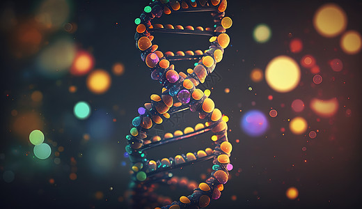 黑金状DNA数字艺术插画图片下载-正版图片402462174-摄图网