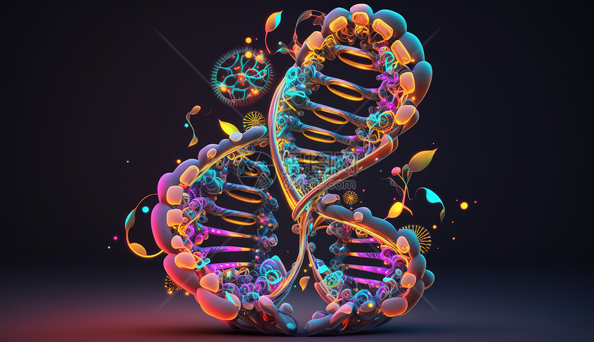 梦幻的DNA数字艺术图片素材-正版创意图片402462204-摄图网