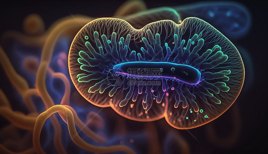 显微镜下的微生物图片素材-正版创意图片402462369-摄图网