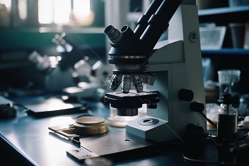实验室里的显微镜插画图片下载-正版图片402469973-摄图网