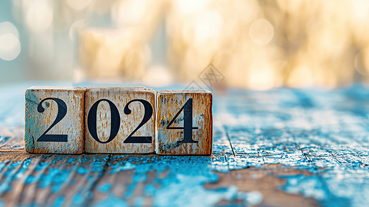 木板上的数字2024插画图片下载-正版图片402545287-摄图网