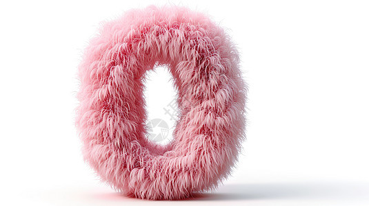 玫红色毛茸茸数字0插画图片下载-正版图片402546796-摄图网