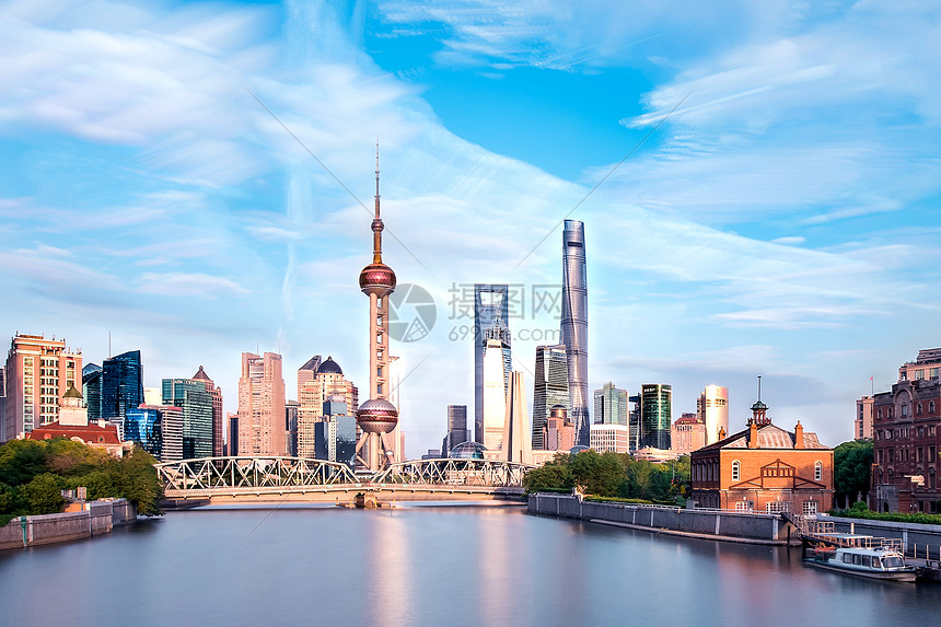 远眺浦东陆家嘴高清图片下载-正版图片500215432-摄图网