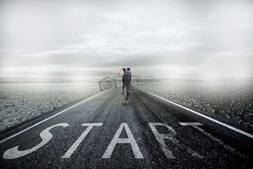 开始奔跑图片素材-正版创意图片500549039-摄图网