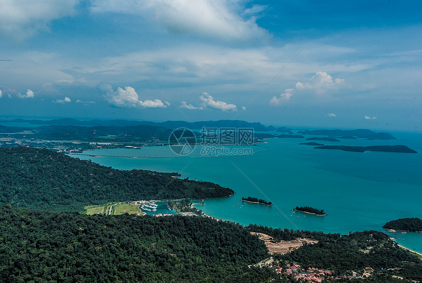 马来西亚兰卡威旅游城市全景高清图片下载-正版图片500647255-摄图网