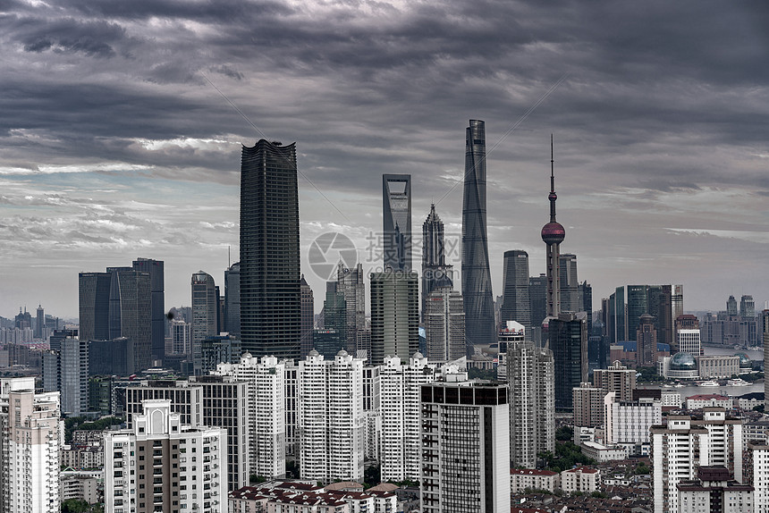 上海陆家嘴城市建筑风光高清图片下载-正版图片500648420-摄图网