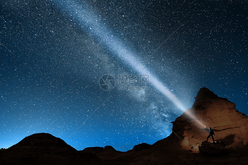 夜晚的星空图片素材-正版创意图片500777254-摄图网