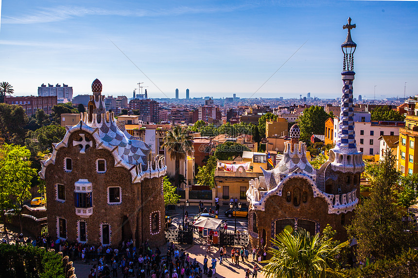 西班牙巴塞罗那古埃尔公园高清图片下载-正版图片500787668-摄图网