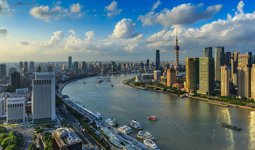 俯瞰上海浦东陆家嘴高清图片下载-正版图片500846842-摄图网
