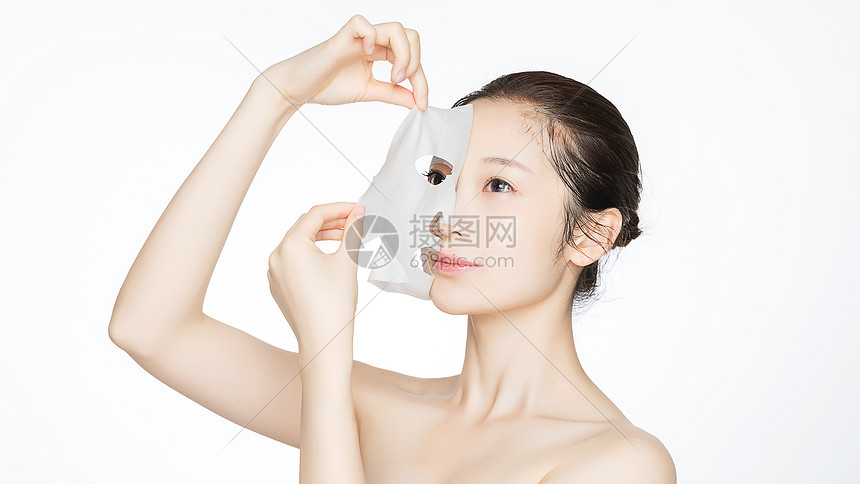 敷面膜美女高清图片下载 正版图片501011222 摄图网