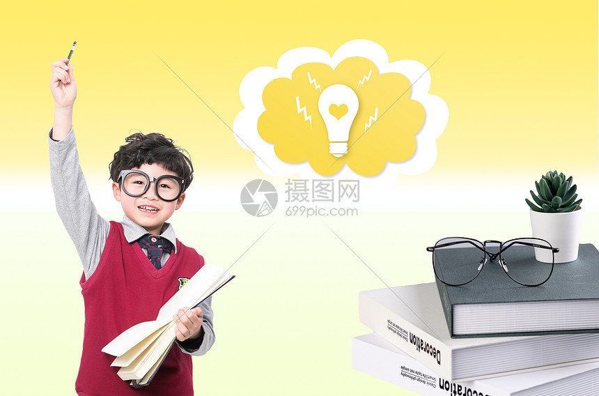 聪明的学生图片素材-正版创意图片501054233-摄图网