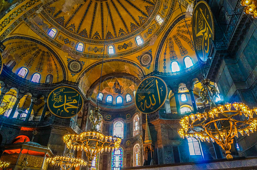 土耳其伊斯坦布尔圣索菲亚教堂高清图片下载-正版图片501101279-摄图网