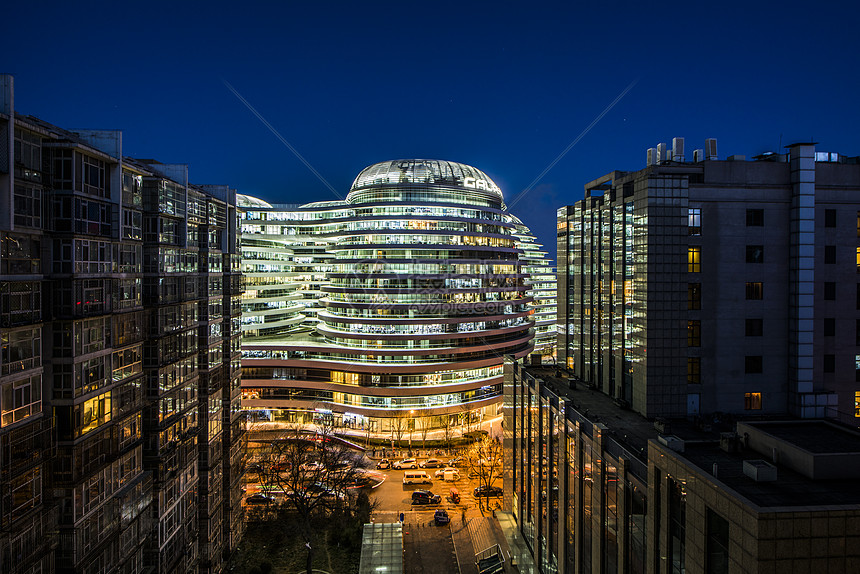 银河SOHO之夜高清图片下载-正版图片501148353-摄图网