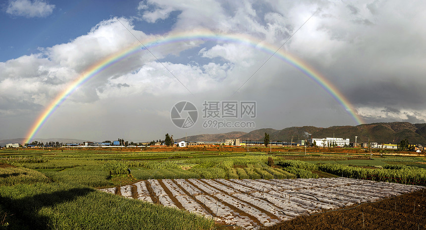 雨后彩虹全景高清图片下载-正版图片501189934-摄图网