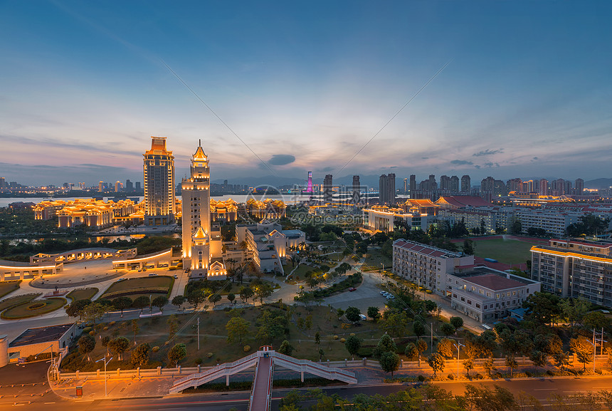 厦门集美大学夜景高清图片下载-正版图片501278054-摄图网