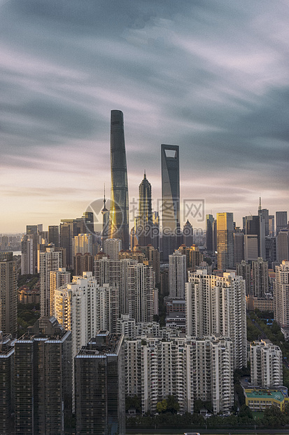 上海陆家嘴城市天际线高清图片下载-正版图片501317064-摄图网
