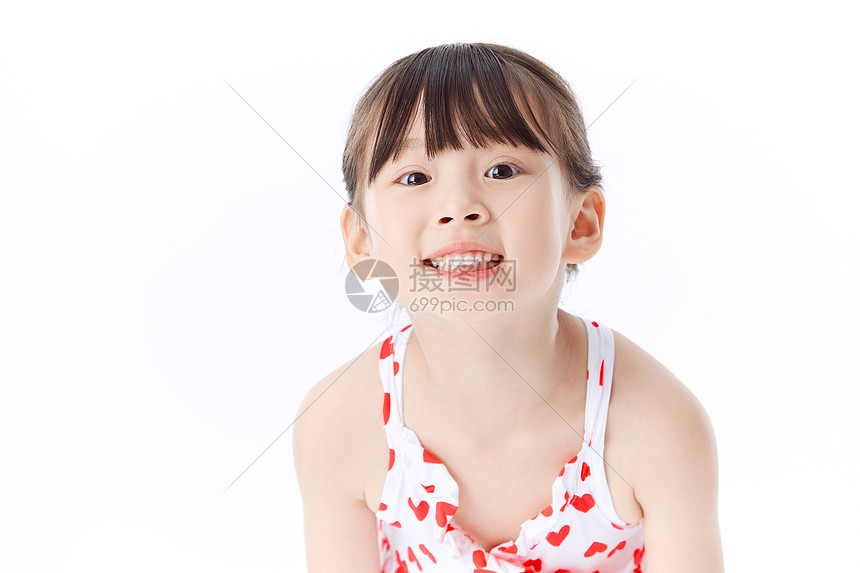 可爱小女孩展示牙齿高清图片下载-正版图片501392842-摄图网