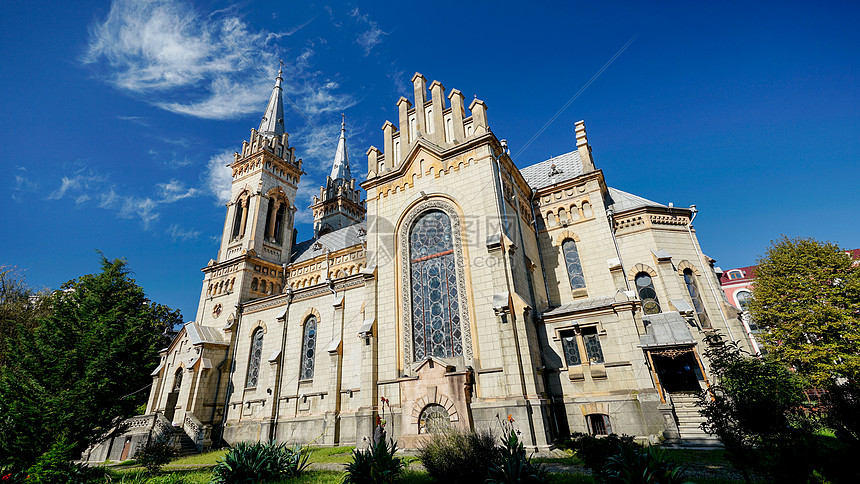 格鲁吉亚海滨城市巴统城市主教堂高清图片下载-正版图片501566880-摄图网