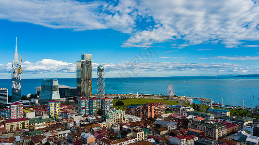 格鲁吉亚巴统海边邮轮高清图片下载-正版图片501608644-摄图网