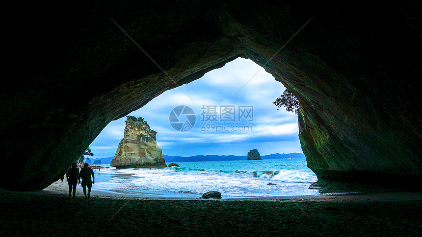 新西兰教堂湾自驾风光高清图片下载-正版图片501609825-摄图网