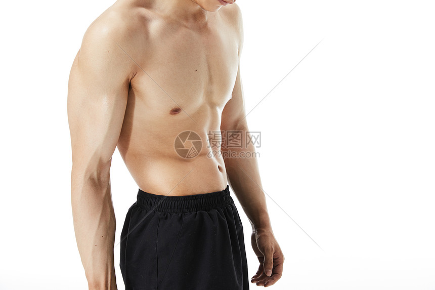 运动男性肌肉展示高清图片下载-正版图片501635633-摄图网