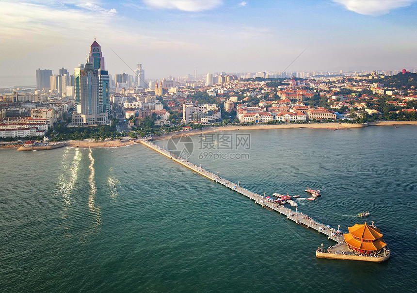 青岛海边全景高清图片下载-正版图片501666827-摄图网