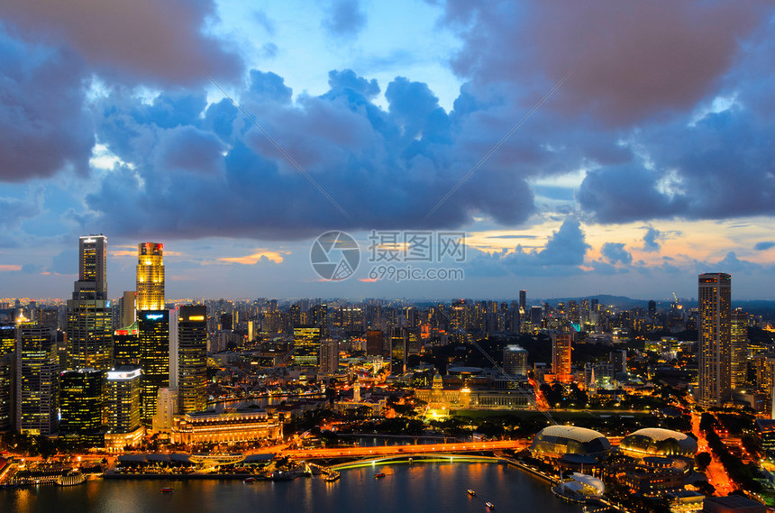 新加坡市中心高清图片下载-正版图片502441923-摄图网
