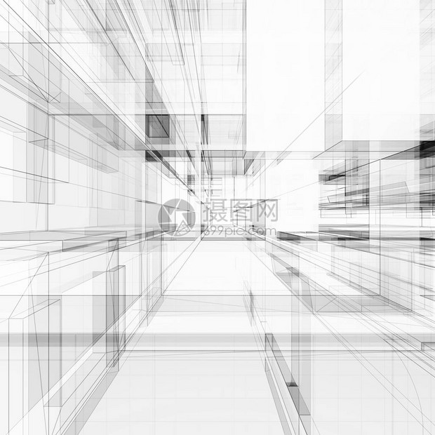 摘要建筑结构概念视图背插画图片下载-正版图片502559584-摄图网