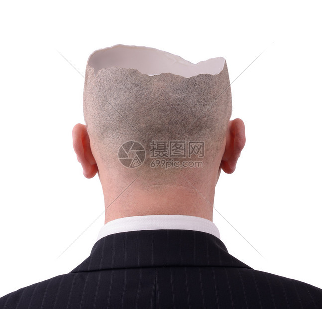 敞开心扉脑袋裂开露出里面高清图片下载-正版图片502589572-摄图网