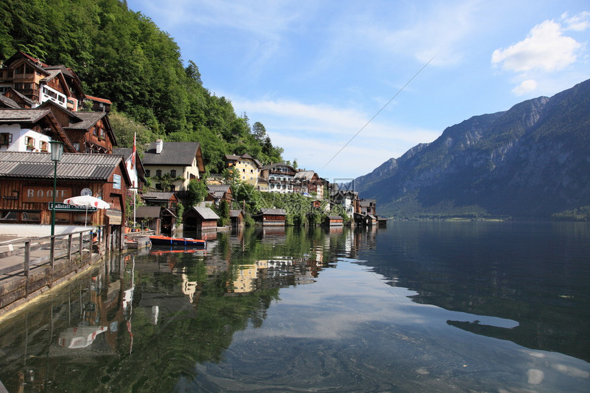 Hallstatt和Hallstatt与湖高清图片下载-正版图片502617739-摄图网
