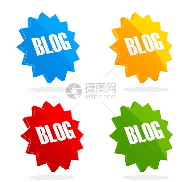 在白色背景上孤立的博客图标插画图片下载-正版图片502622891-摄图网