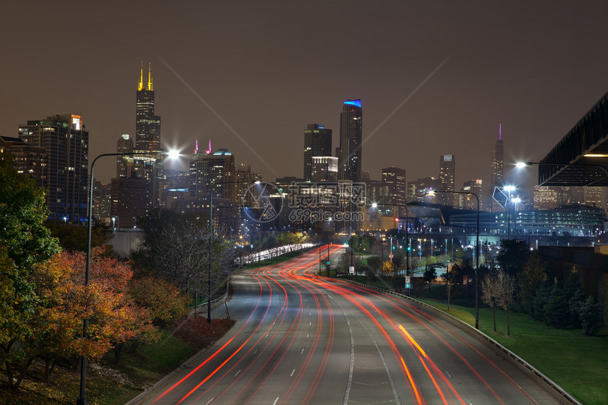 现代动态城市芝加哥高清图片下载-正版图片502634947-摄图网