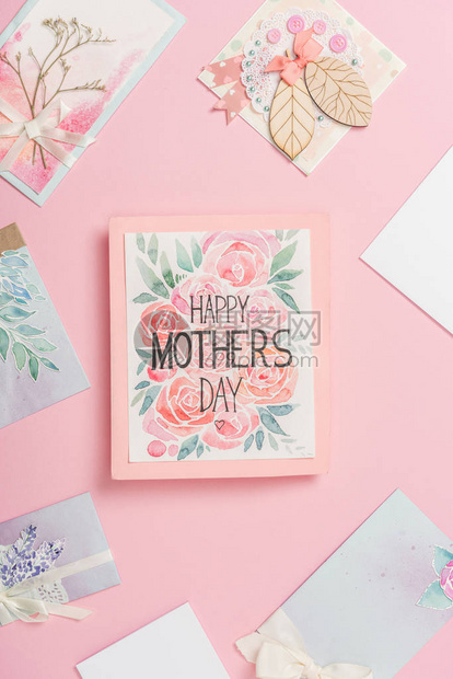 快乐的母亲节贺卡花和各种母亲日明信片高清图片下载-正版图片502685821-摄图网
