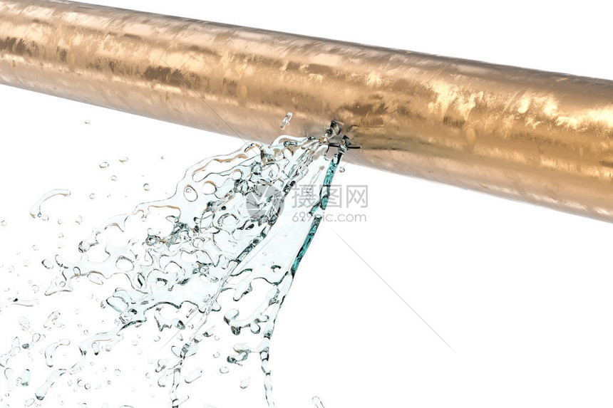 3d渲染漏水管道与背景上的水溅图片素材-正版创意图片502736358-摄图网