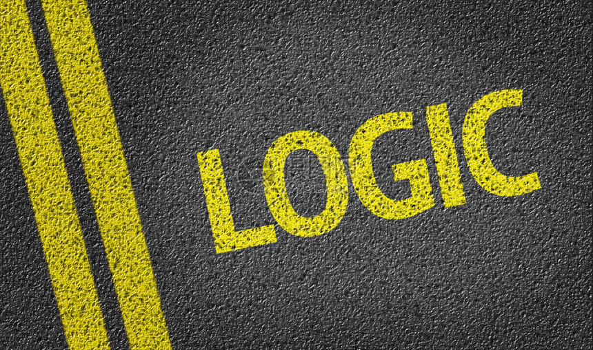 写在道路背景上的逻辑高清图片下载-正版图片502740486-摄图网