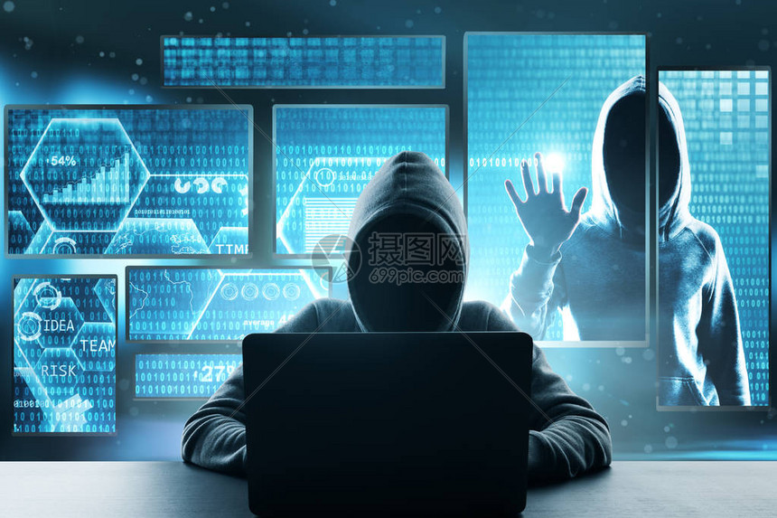 Hacking和攻击概念插画图片下载-正版图片502843931-摄图网