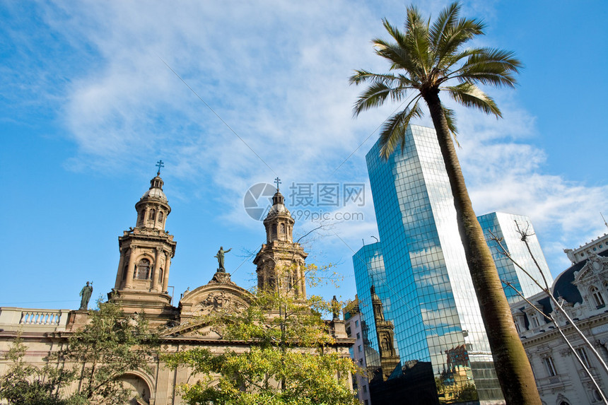 智利圣地亚哥大教堂1987高清图片下载-正版图片502861200-摄图网