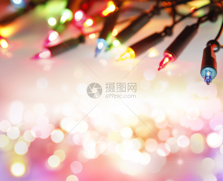 发光的圣诞灯特写高清图片下载-正版图片502913432-摄图网