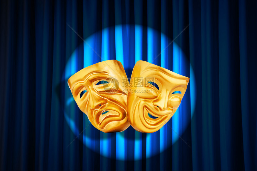 带面具的戏剧表演概念高清图片下载-正版图片502971862-摄图网